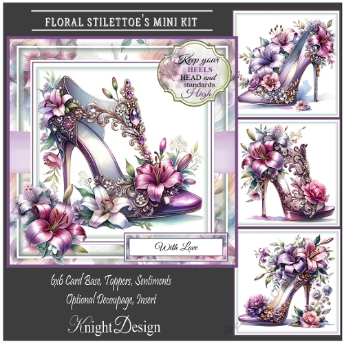 Floral Stilettos Mini Kit - CUP1400902_58488 | Craftsuprint