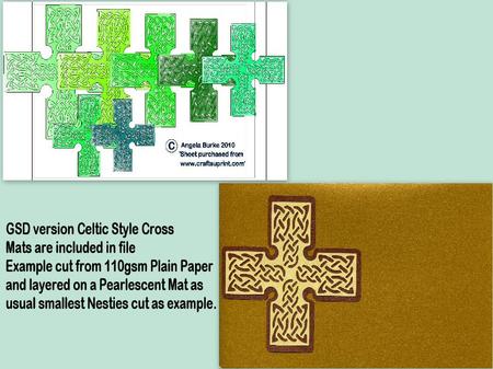 Celtic Style Cross & Mats - CUP691055_379 | Craftsuprint