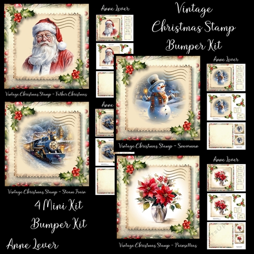 Vintage Christmas Stamp Bumper Kit - CUP1223479_1763 | Craftsuprint