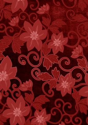 Dark Red All Over Floral A4 Backing Paper - CUP283917_10 | Craftsuprint