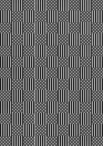 Black Weaved Spot & Stripe A4 Backing Paper - CUP903391_10 | Craftsuprint