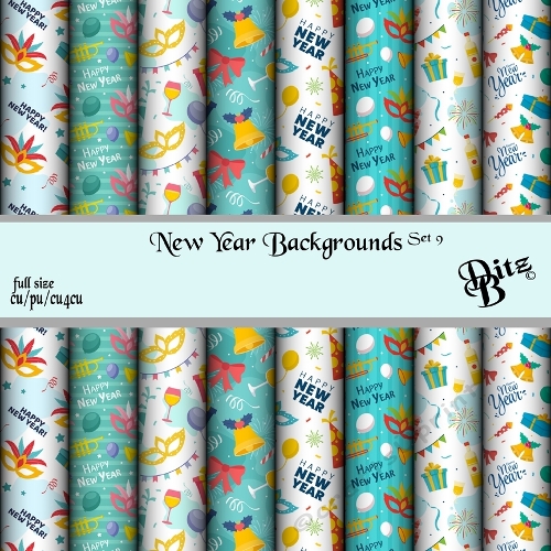 New Year Backgrounds Set 9 - CUP1417688_135210 | Craftsuprint
