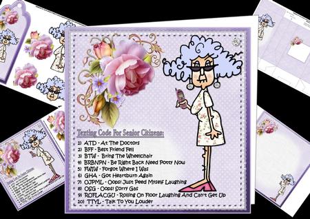 8x8 Stella's Texting Code for Seniors Mini Kit - CUP564885_1209 ...