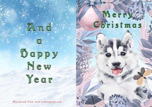 No Cut Just Print Christmas Cards - Animals - CUP1180184_59450 ...