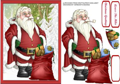 Hurry Up Santa It's Time to Go - CUP550754_1398 | Craftsuprint