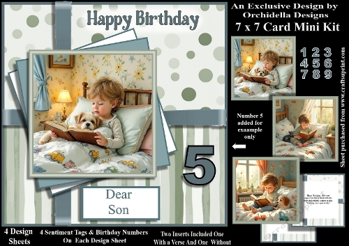 Bedtime Reading Birthday Boy - CUP1366744_1459 | Craftsuprint