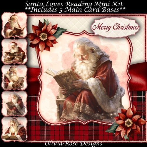 Santa Loves Reading Mini Kit - CUP1247281_104105 | Craftsuprint