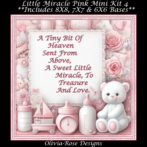 Little Miracle Pink Mini Kit 4 - CUP1376002_104105 | Craftsuprint