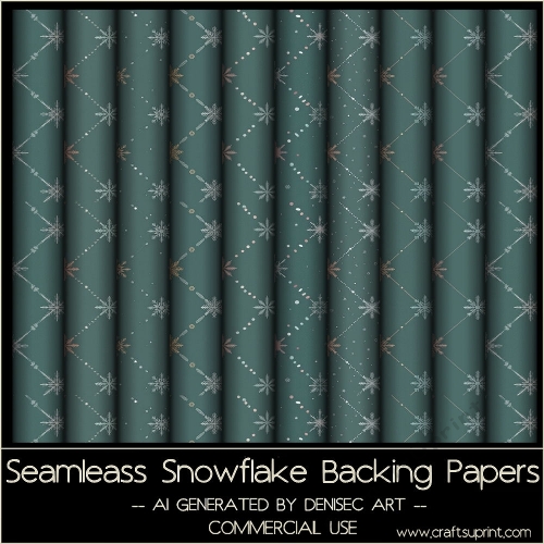 Seamless Snowflake Backing Papers - CUP1411201_87944 | Craftsuprint