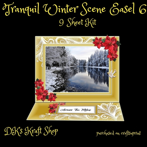 Tranquil Winter Scene Easel 6-series 2 - CUP1007210_2248 | Craftsuprint