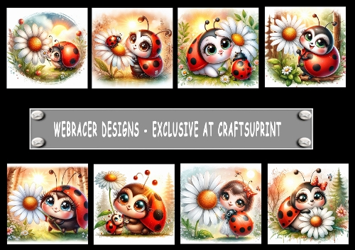 Cute ladybugs - CUP1364974_76461 | Craftsuprint