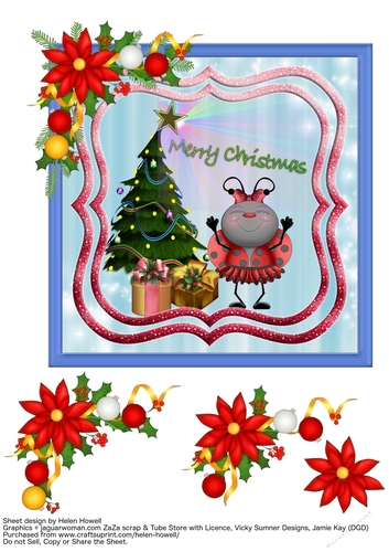 Christmas Ladybird - CUP838209_37881 | Craftsuprint