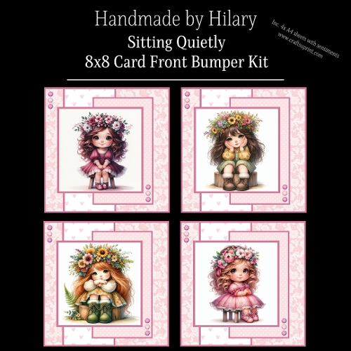Sitting Quietly - 8x8 Card Fronts - CUP1407705_118824 | Craftsuprint