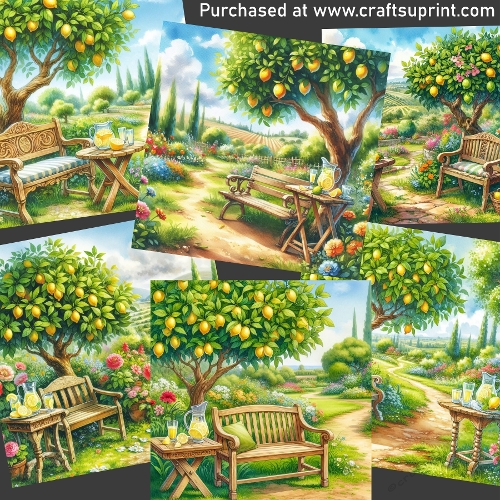 Spring under a lemon tree - CUP1422721_123648 | Craftsuprint