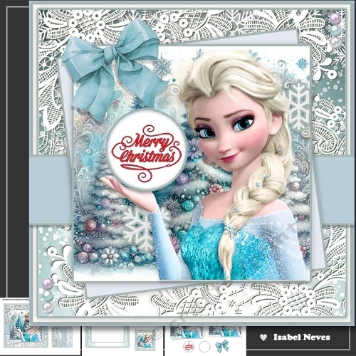 6x6 Princess Elsa Magical Christmas Wishes - CUP1385774_2073 | Craftsuprint