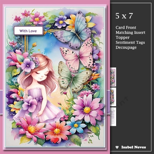 5x7 ~ Spring Garden Beauties - CUP1424293_2073 | Craftsuprint