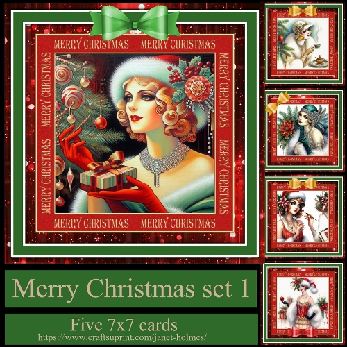Merry Christmas set 1 - CUP1399532_91280 | Craftsuprint