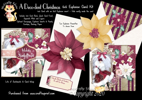 A Deco-dent Christmas Explosion Card Kit - CUP1047461_905 | Craftsuprint