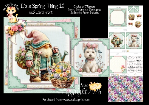 Its a Spring Thing 10 6x6 - CUP1425810_905 | Craftsuprint