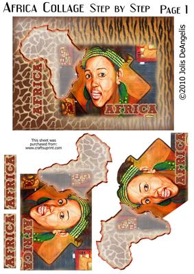 Africa Collage Step-by-step - CUP171485_126 | Craftsuprint