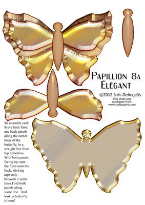 Papillon 8a, Elegant - CUP310036_126 | Craftsuprint