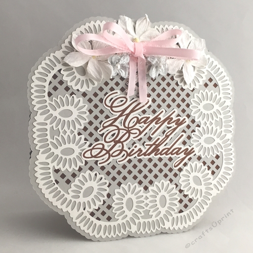Lace Edge Card #04 - CUP732416_2228 | Craftsuprint