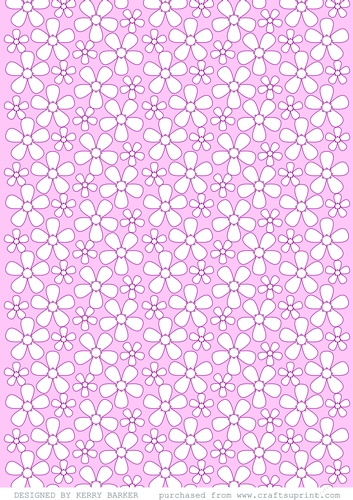 Emily Outline Flowers Pattern - Background Sheet - CUP870300_19582 ...