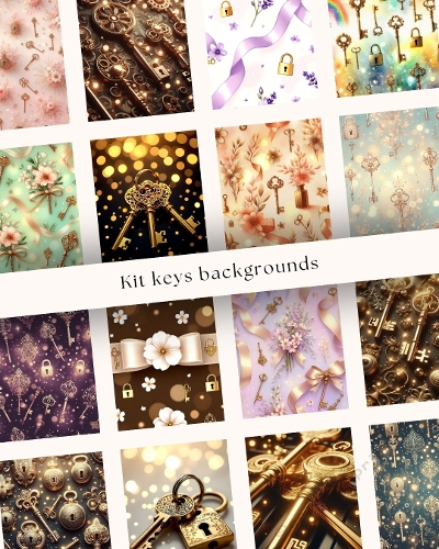 30 Magical Key Bokeh Backgrounds – Elegant & Sparkling Craft Kit ...