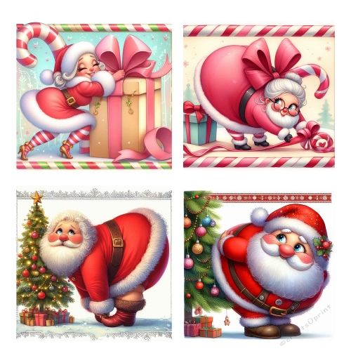 Santa & Mrs. Claus Collage – Holiday Whimsy - CUP1409964_135667 ...