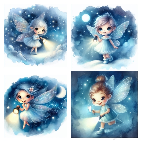 Lantern Fairies – Square Fantasy Collage (2000x2000 JPEG) - CUP1414528 ...