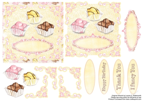 Fondant Fancies - CUP850621_88163 | Craftsuprint