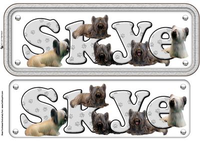 Skye Terrier Name Sign - CUP545933_15 | Craftsuprint