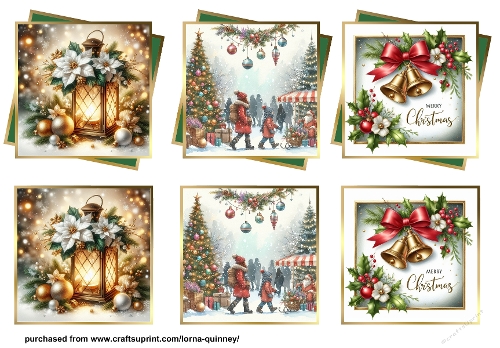 Green Layered Christmas Toppers 5 - CUP1407121_643 | Craftsuprint