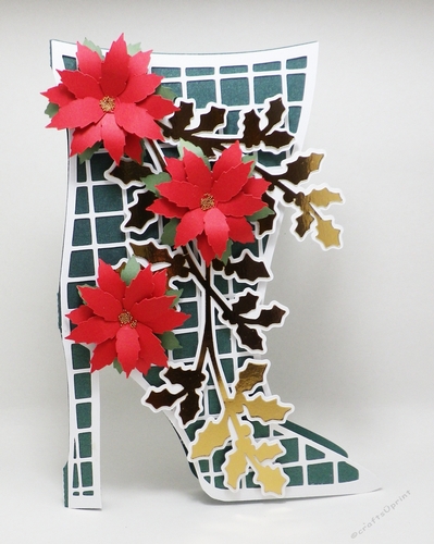 Christmas Boot Card - CUP695550_1577 | Craftsuprint