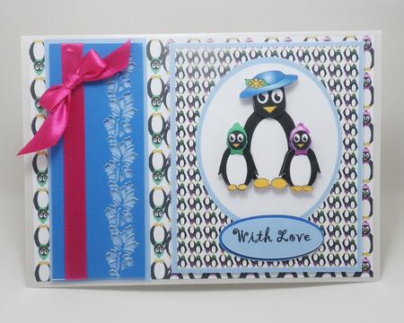 Penguin Card Print And Cut Cameo Ready - CUP709822_1577 | Craftsuprint