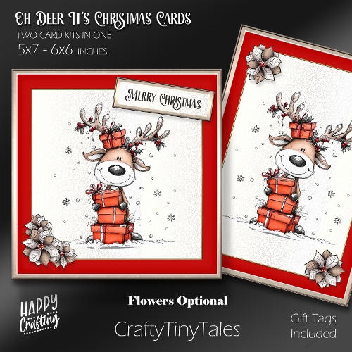 Oh Deer its Christmas Cards-6 - CUP1403399_1784 | Craftsuprint