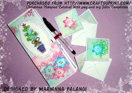 Christmas Notepad Tutorial With Jpeg And Files Templates - CUP709001 ...