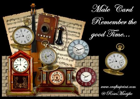 Mini Kit Male Card Remember the Good Times - CUP559670_936 | Craftsuprint