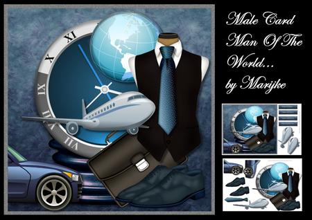 Male Card Man of the World Mini Kit - CUP664154_936 | Craftsuprint