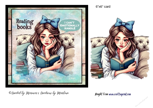 Retro Funny Sarcastic Sassy Girl card - CUP1373721_71070 | Craftsuprint