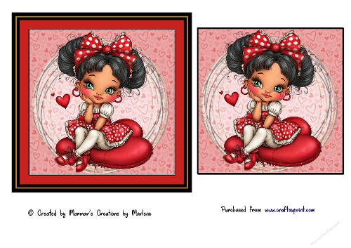 Simple Valentine quick card - CUP1424636_71070 | Craftsuprint