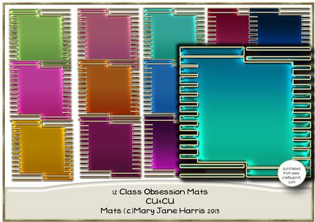 12 Glass Obsession Mats - Cu4cu - CUP410738_99 | Craftsuprint
