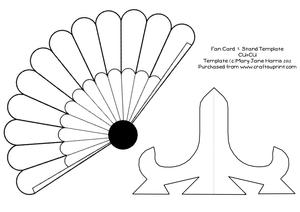 Fan Card & Stand Templates - Cu4cu - Photo by Susan Mehlbaum - IU Crafts