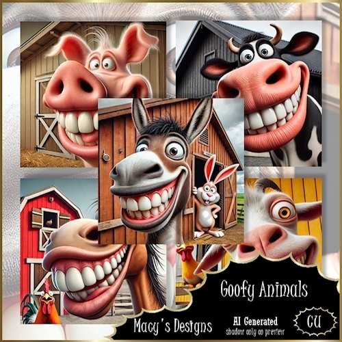 Goofy Animals - CUP1328782_124264 | Craftsuprint