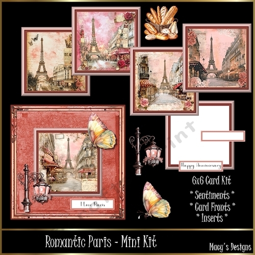 Romantic Paris - Mini Kit - CUP1373846_124264 | Craftsuprint