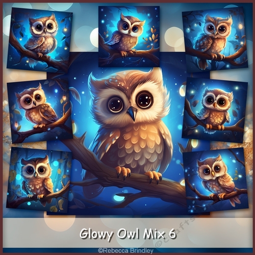 Glowy Owl Mix 6 - CUP1295759_442 | Craftsuprint