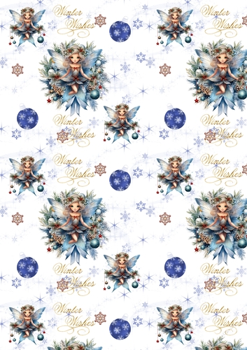 Christmas Fairy wreath backing paper 2 REQUEST - CUP1333669_719 ...