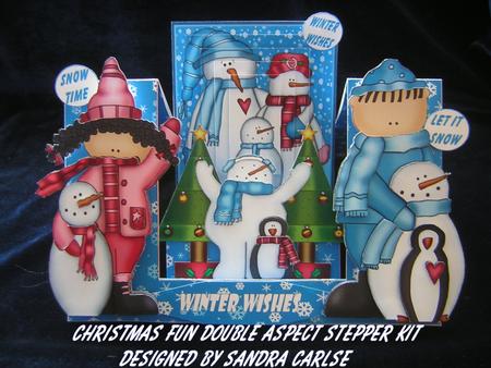 Christmas Fun in the Snow Stepper card Kit - CUP143388_719 | Craftsuprint