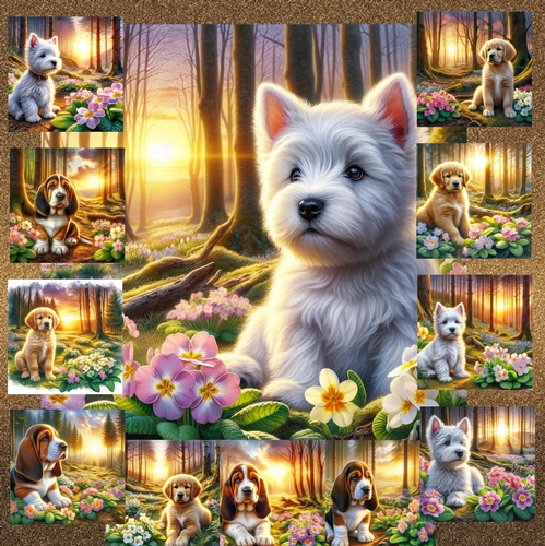 Primrose Forest Pups 9 - CUP1297428_77133 | Craftsuprint