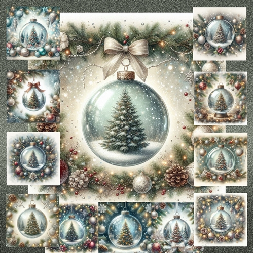 Festive Tree Bauble - CUP1346760_77133 | Craftsuprint